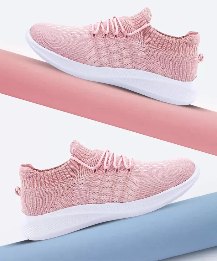 Kraasa CozySock Walking Sports Shoes For Women (Pink) | green okra mall
